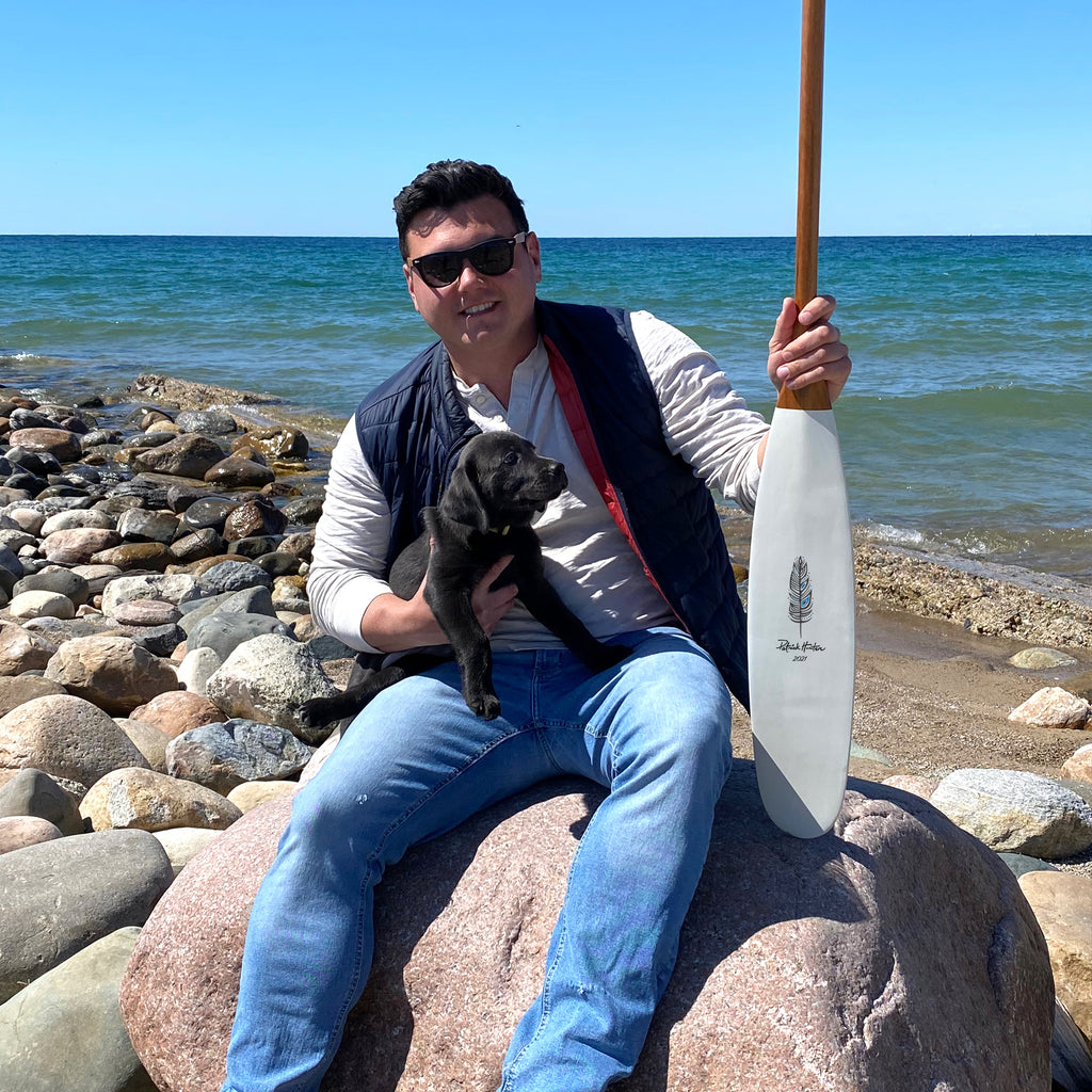 Patrick Hunter - Feather Limited Edition Paddle – Canada Canoe Paddles.ca